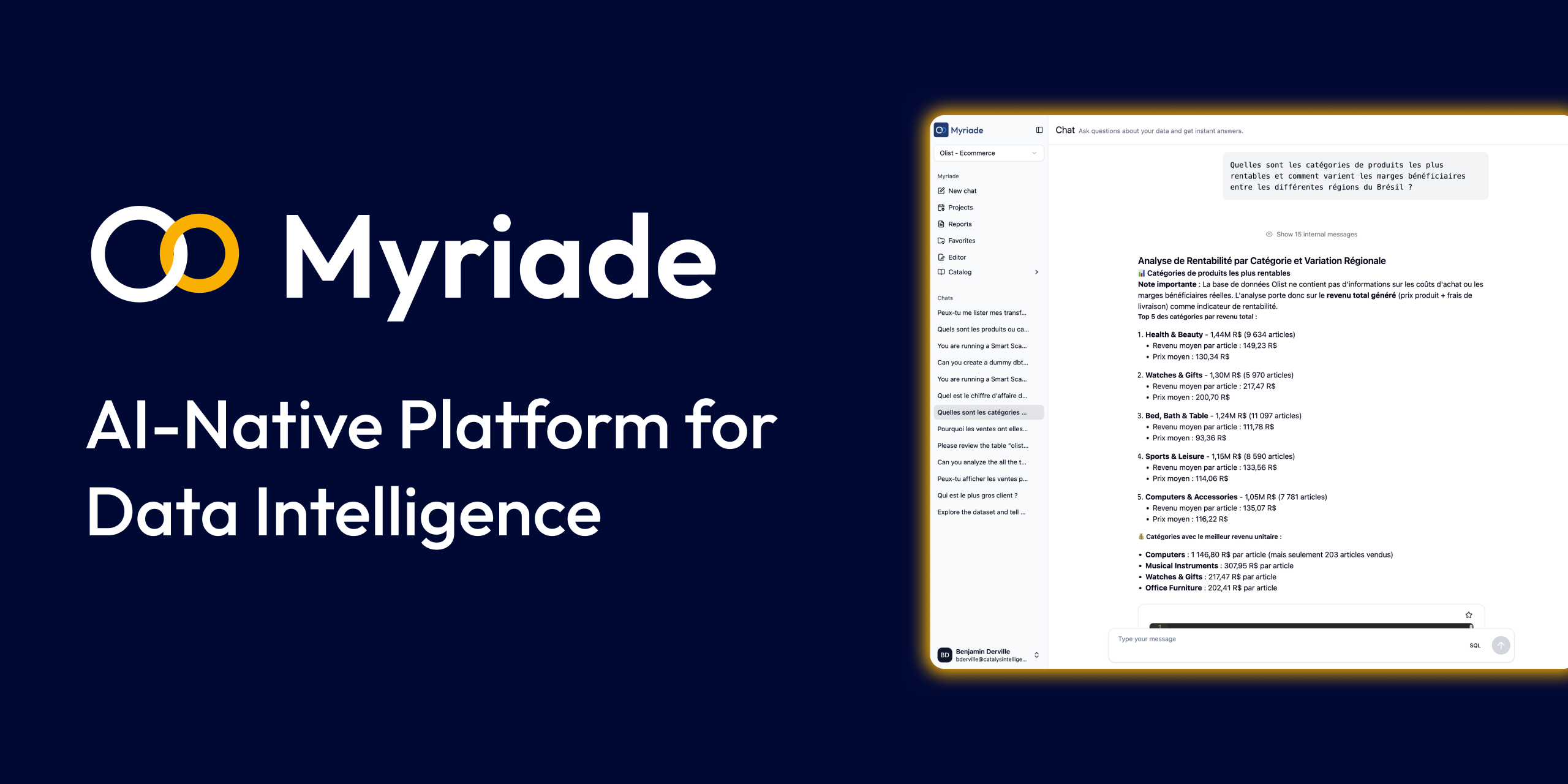 Myriade - AI Native Data Platform